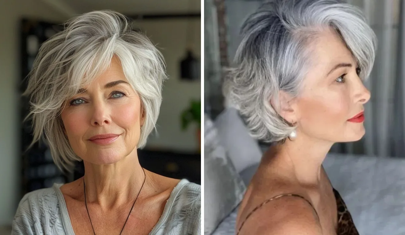 5 cortes de cabelo curtos para mulheres 50+ com fios lisos
