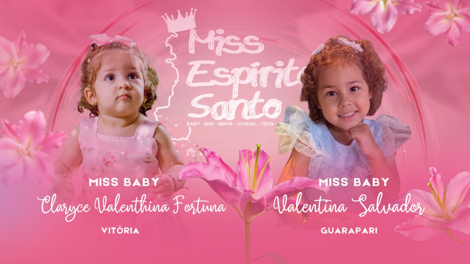 FOTOS: Participantes do Miss ES Brasil Mini Mirim Juvenil Teen 2026: QUEM