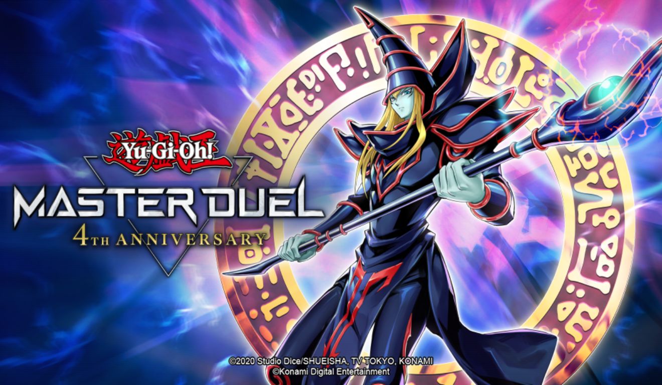 Yu-Gi-Oh! MASTER DUEL comemora 4 anos com um novo Mago Negro - Folha ...