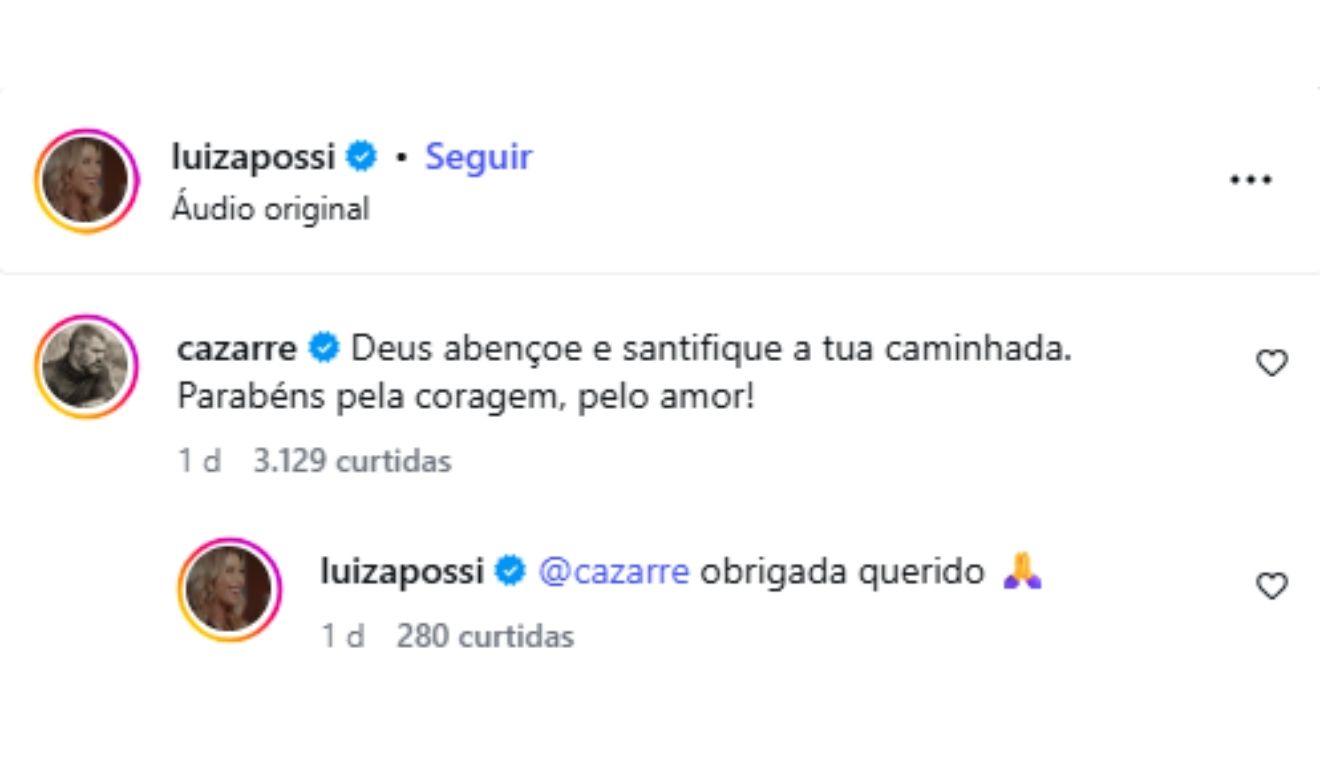 Luiza Possi anuncia que vai seguir carreira gospel; veja vídeo