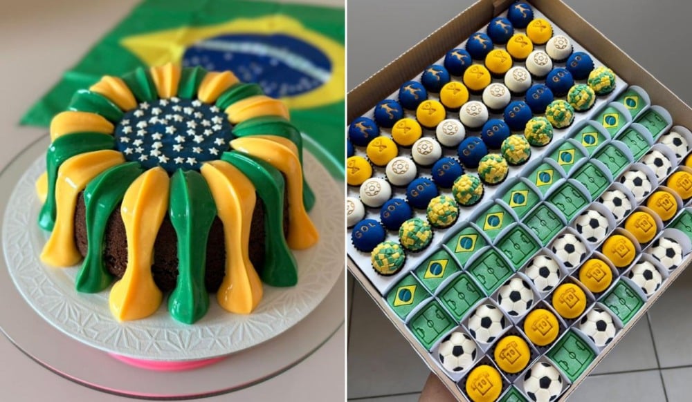 Doces temáticos colocam Copa no cardápio das confeiteiras